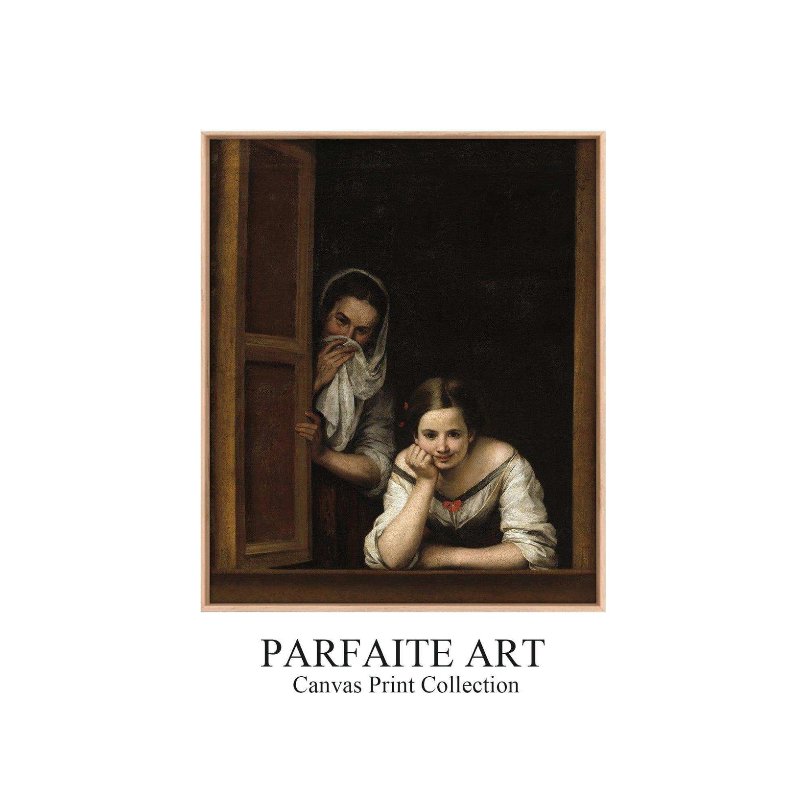 Two Women at a Window - Bartolomé Esteban Murillo