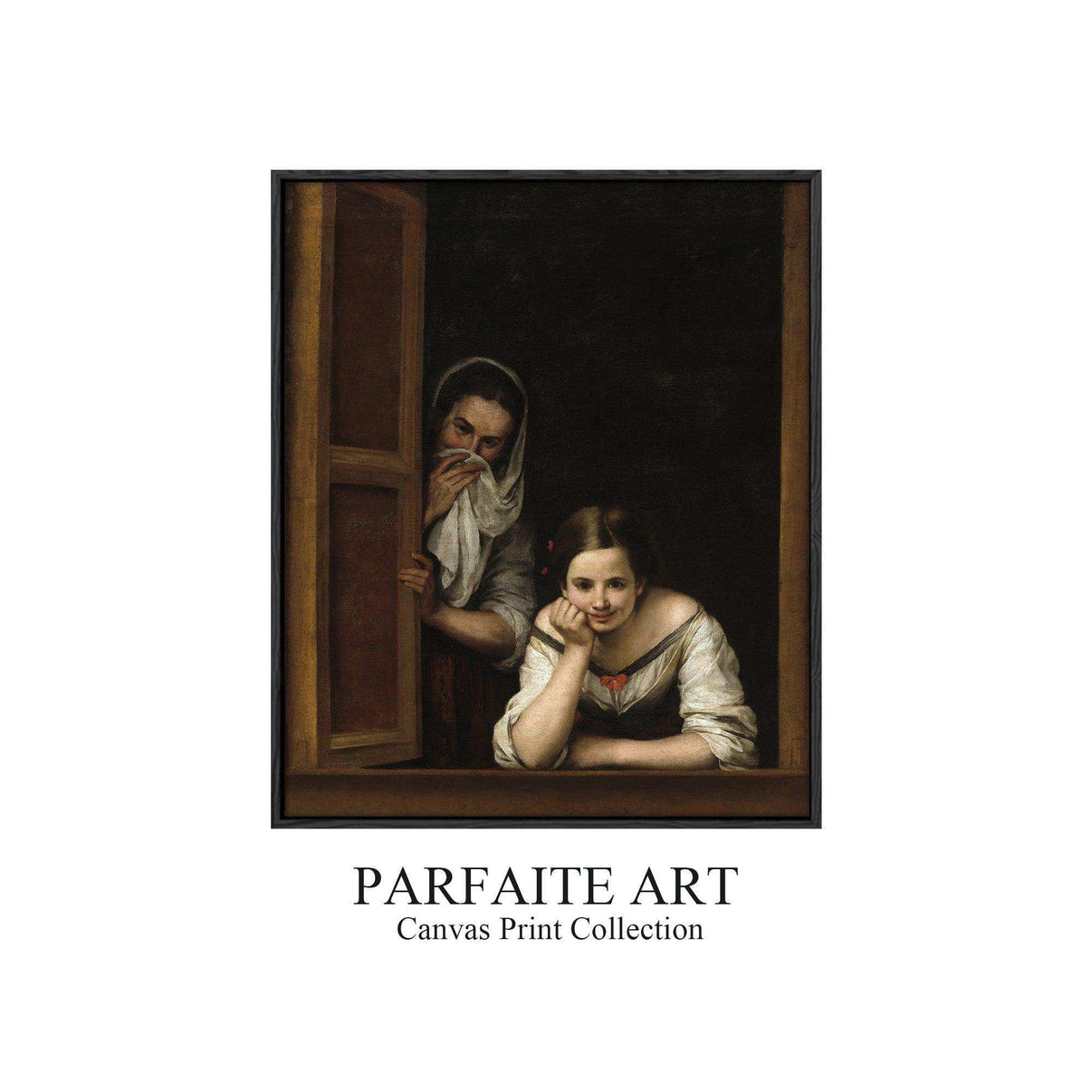 Two Women at a Window - Bartolomé Esteban Murillo
